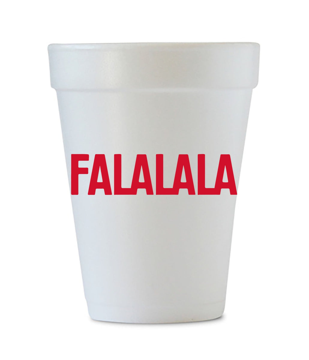Falalala Styrofoam Cups - Red – Hello Harper